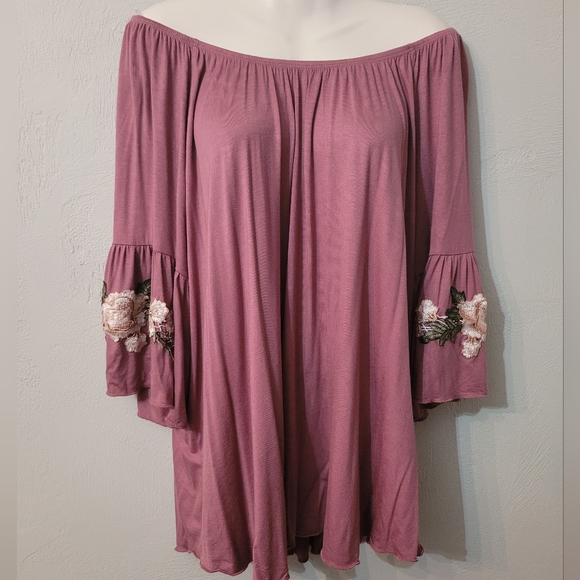 always indigo | Tops | Stylish Always Indigo Plus Size Bell Sleeve ...